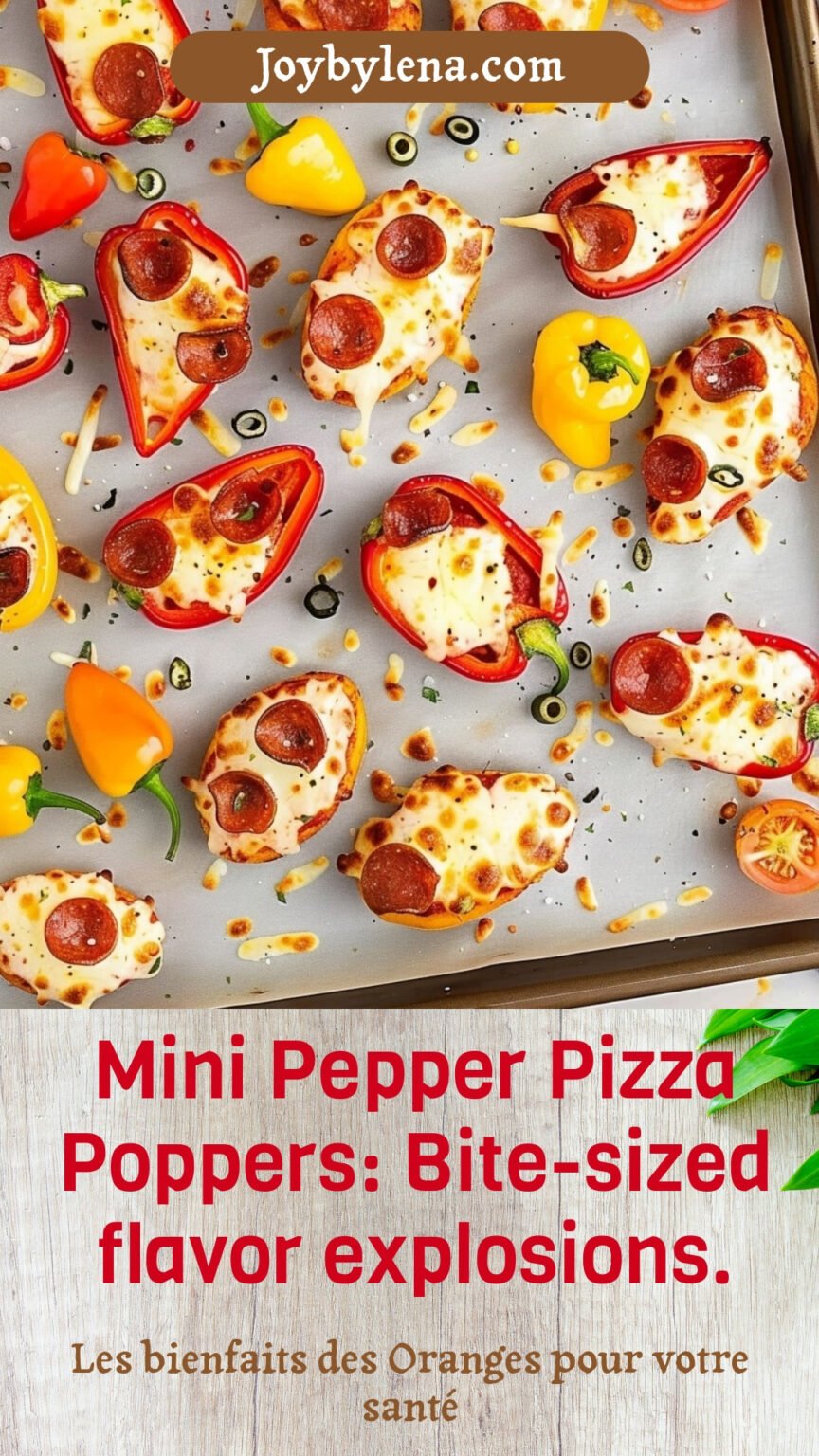 Mini Pepper Pizza Poppers: Bite-sized flavor explosions.: – Joy By Lena