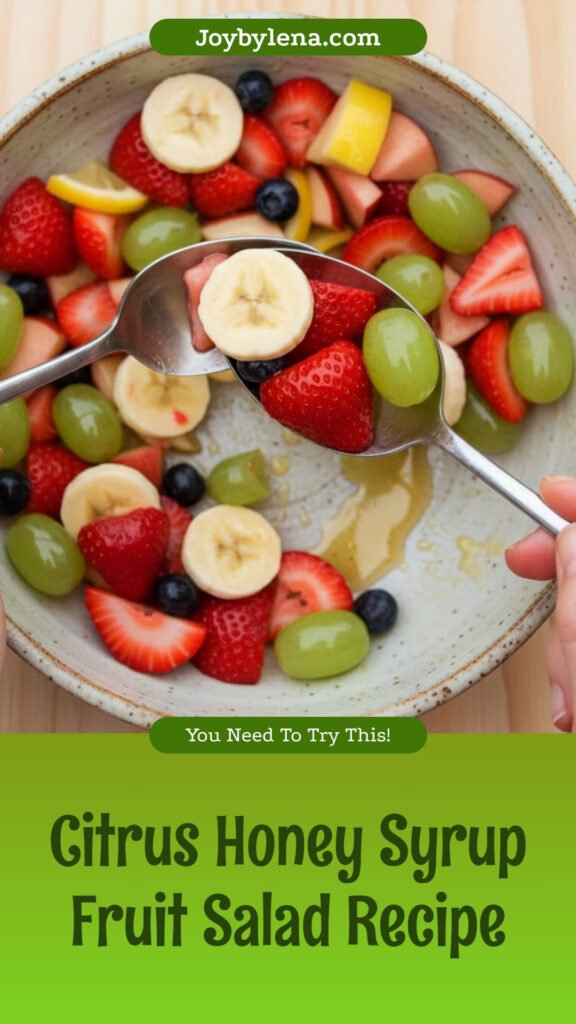 Citrus Honey Syrup Fruit Salad Recipe – Joy By Lena