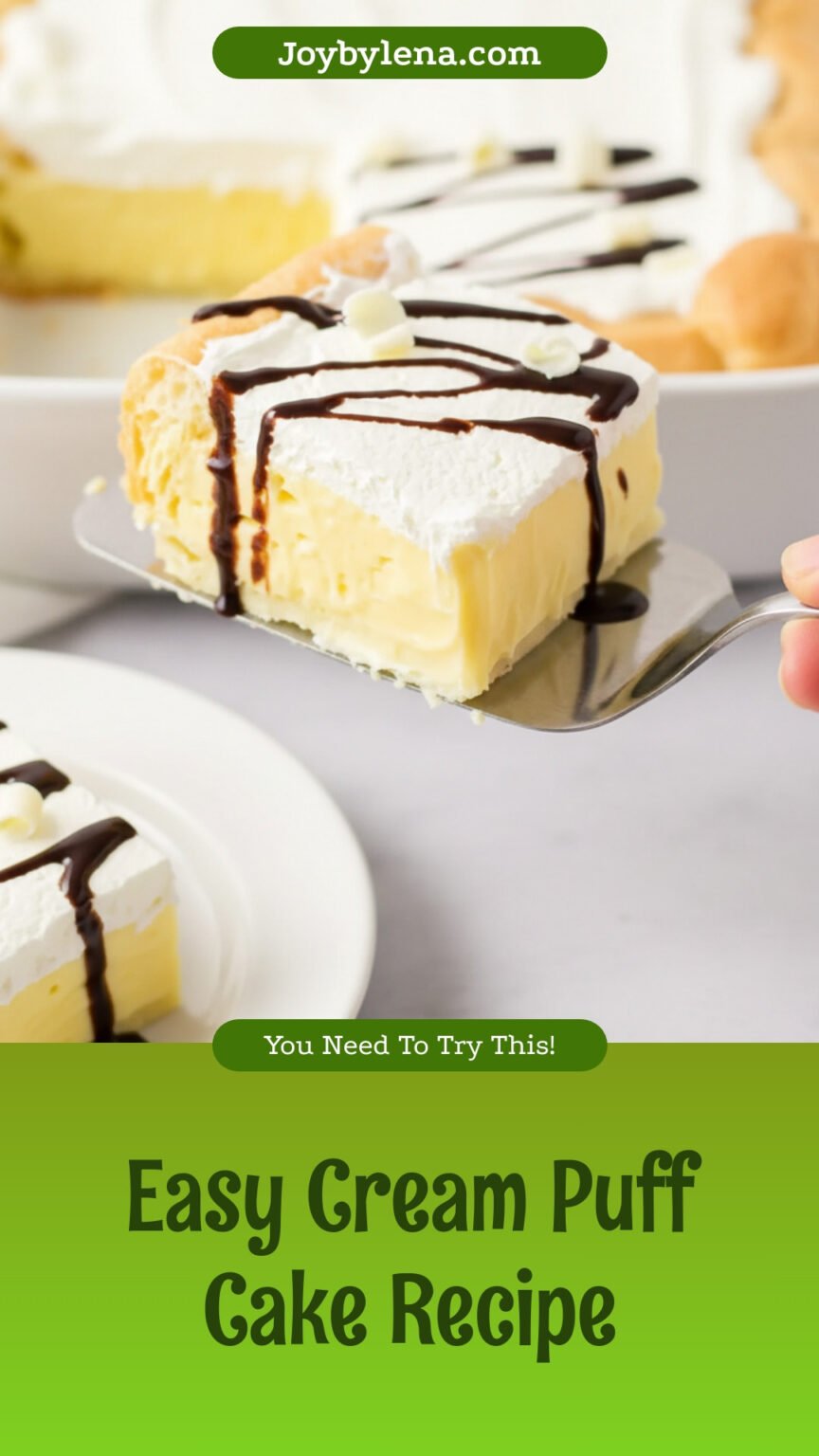 Easy Cream Puff Cake Recipe – Joy By Lena